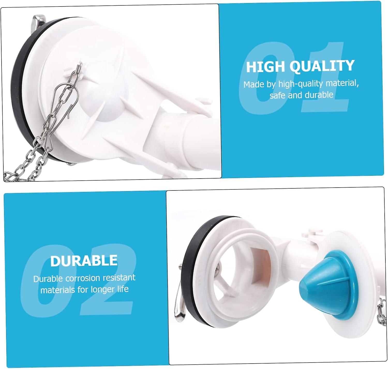 3pcs Toilet Tank Drain Flush Tank Valve Toilet Chain Toilet Flush ...