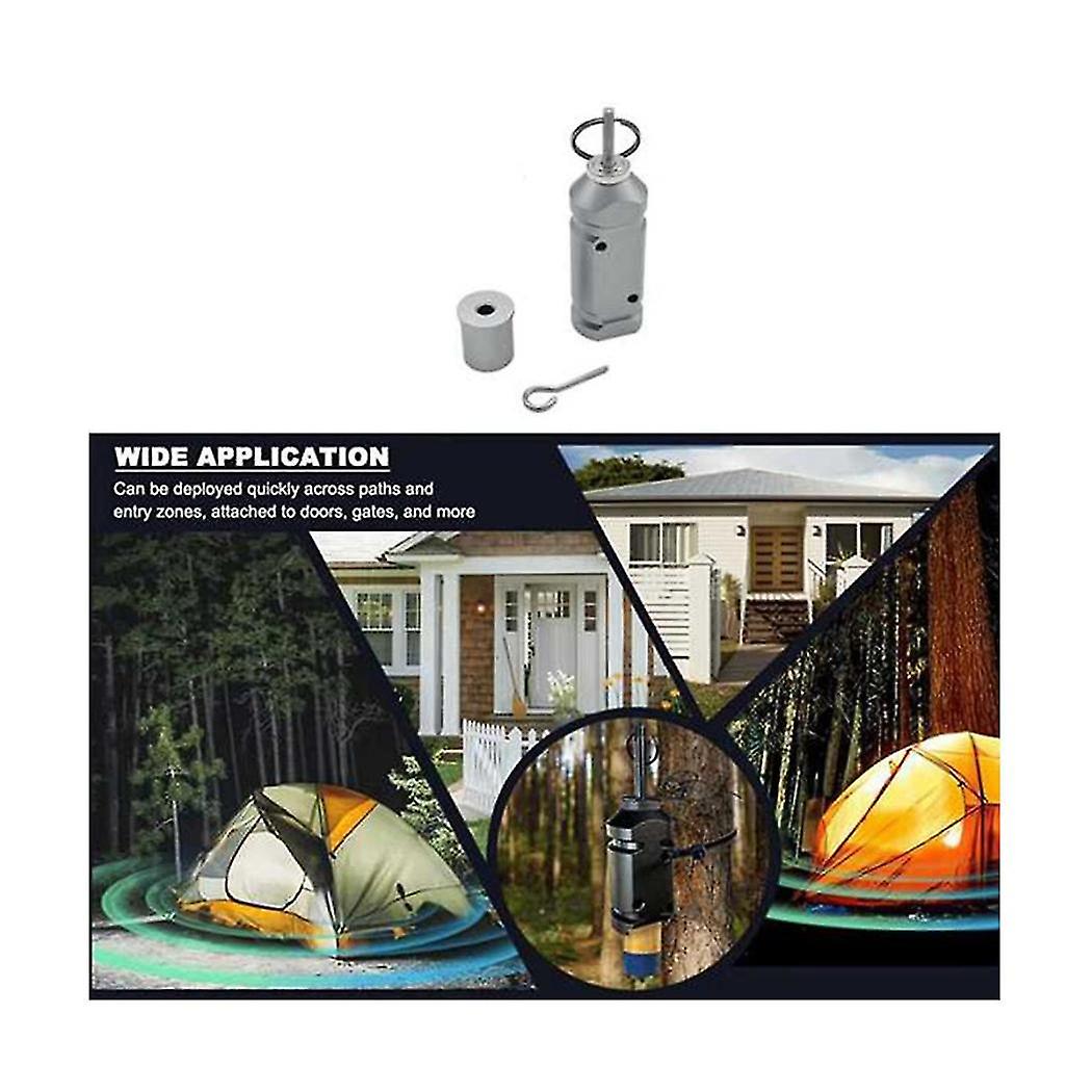 1 Set Outdoor Camping Alarm Trigger Perimeter Trip Alarm 360 Coverage ...