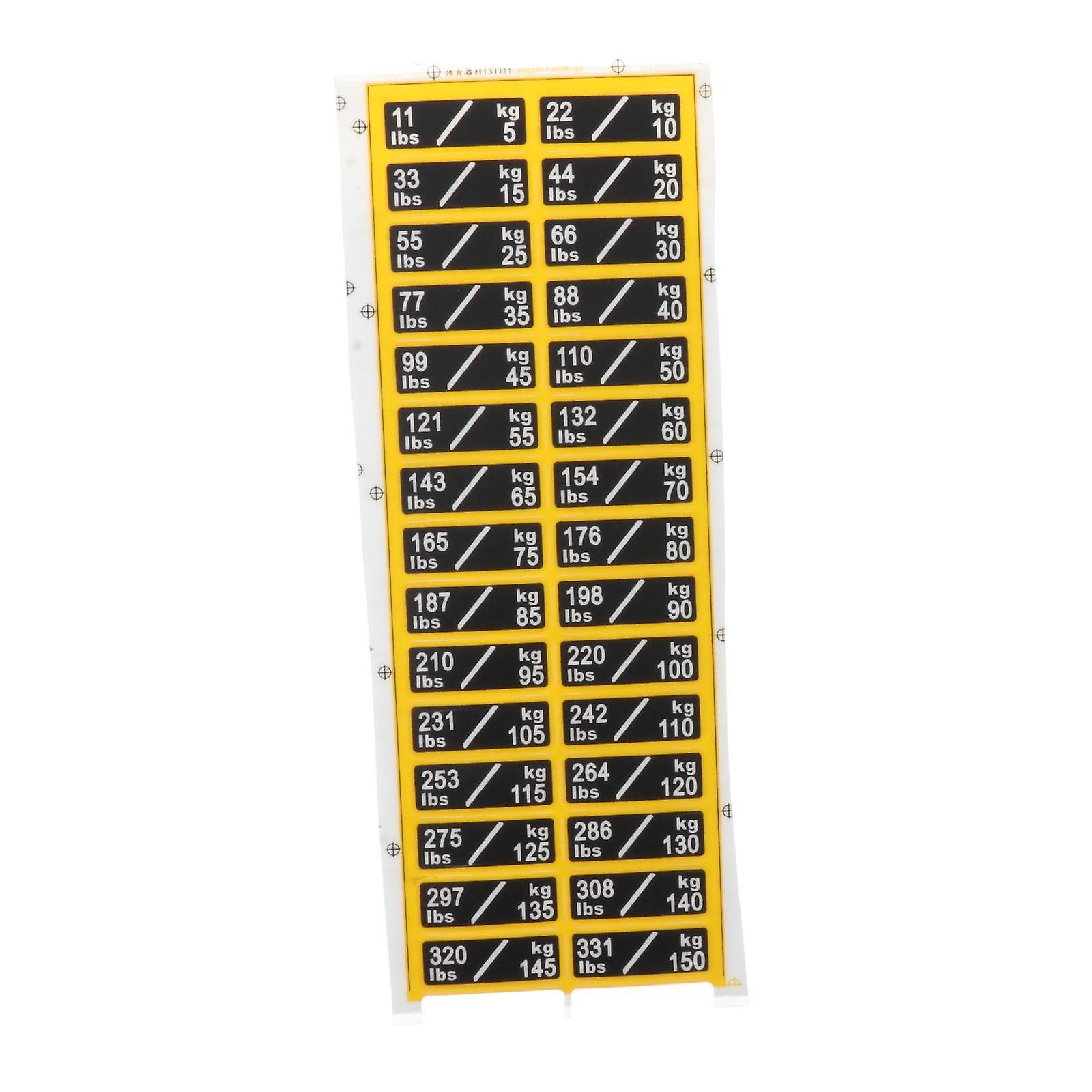 Weight Stickers Weight Stack Labels Self Sticky Black Background Weight ...