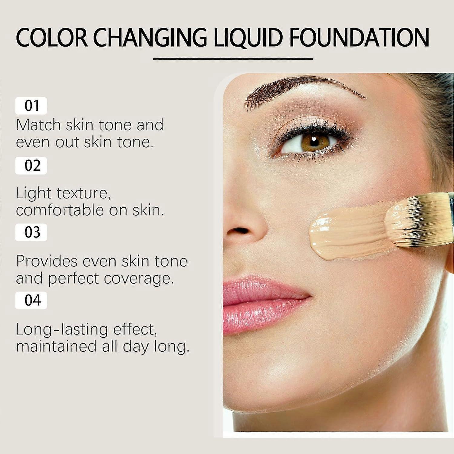 Colour Changing Foundation, Foundation Colour Changing Warm Skin Tone ...