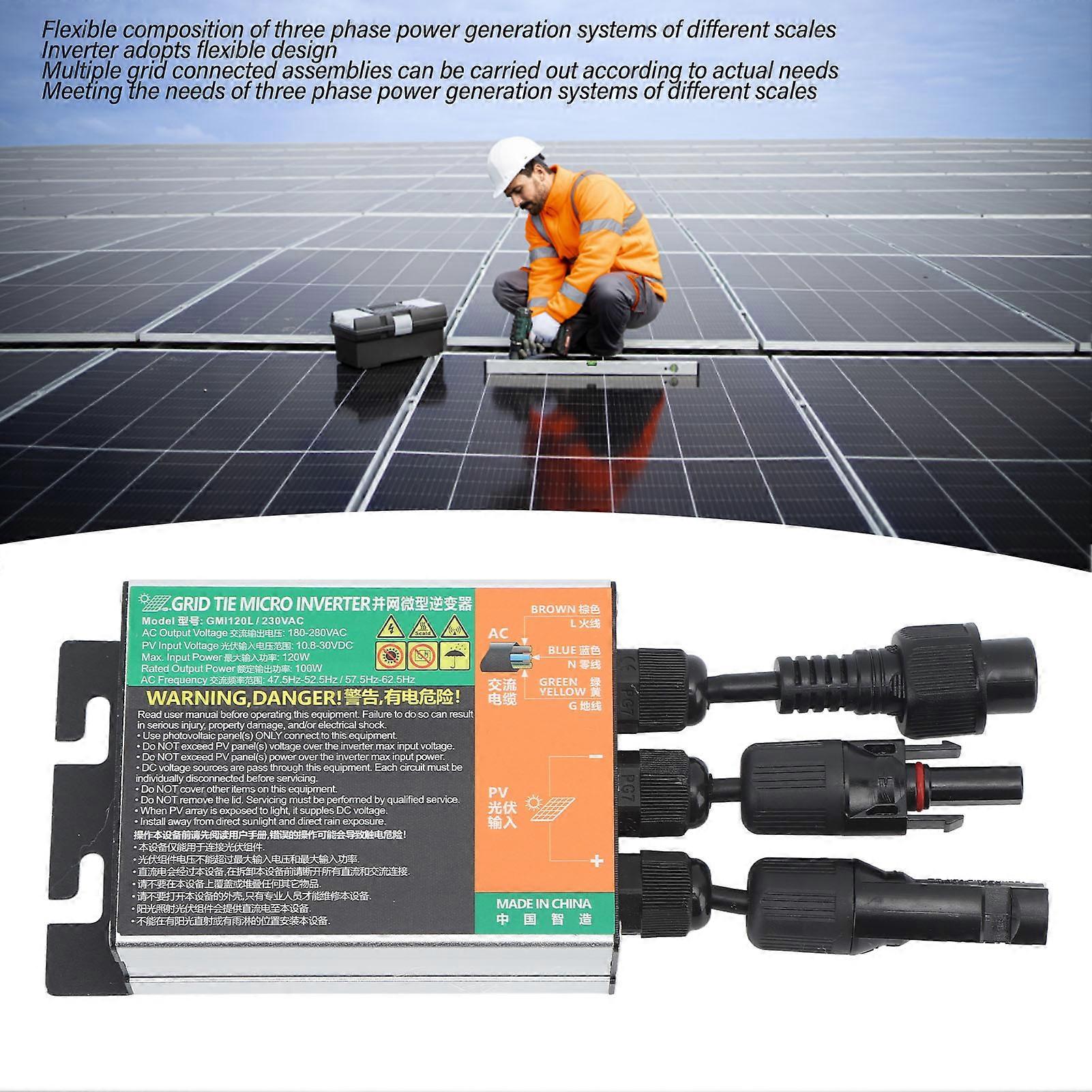 350w Gmi Photovoltaic Micro Grid Tie Inverter 350 Watt Pure Sine Wave ...