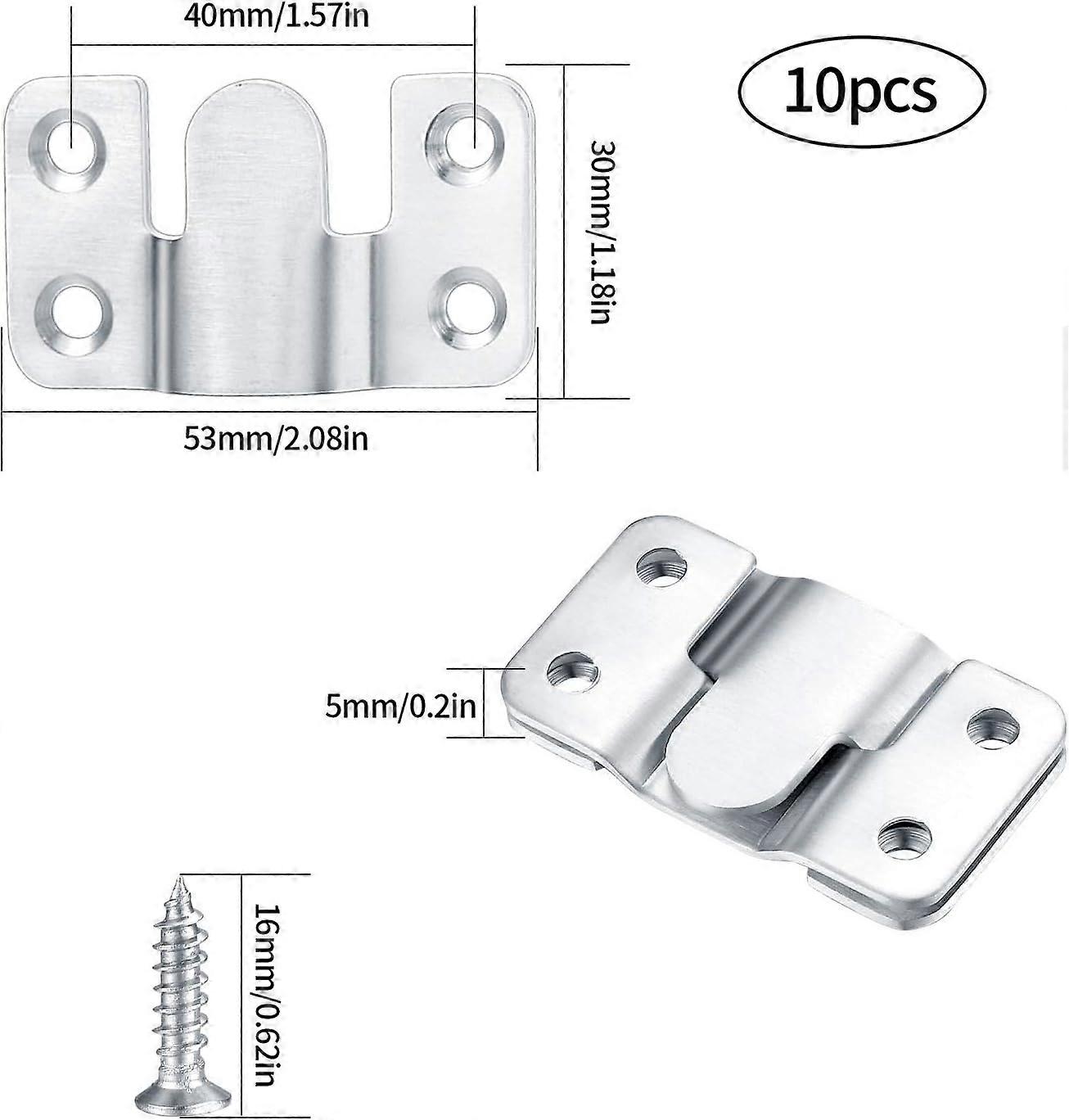 10 Pieces Concealed Flush Mount Bracket, Heavy Duty Interlocking ...