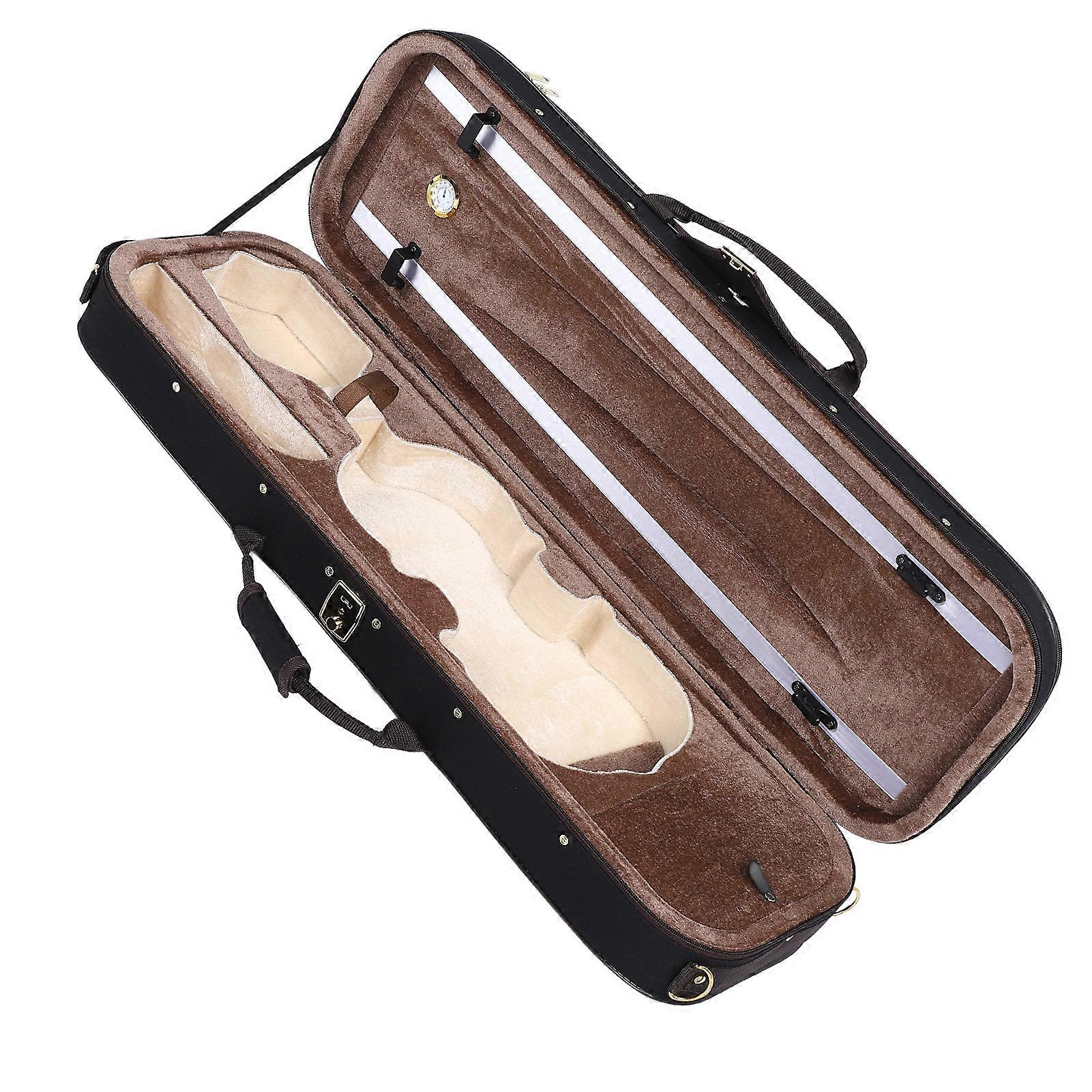 4/4 Size Violin Box with Hygrometer Hard Shell Violin Storage Case ...