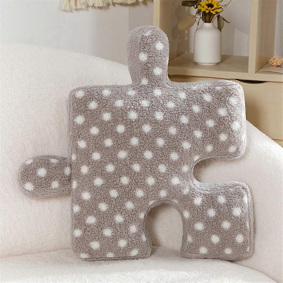 Irregular Puzzle Cushions, Polka Dot Pillows, Plush Pillows That Can Be ...