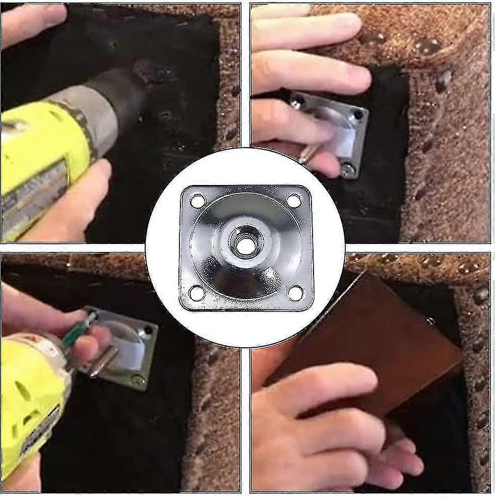 4 Set Furniture Leg Mounting Plates Sofa Leg Mounting Plates Furniture ...