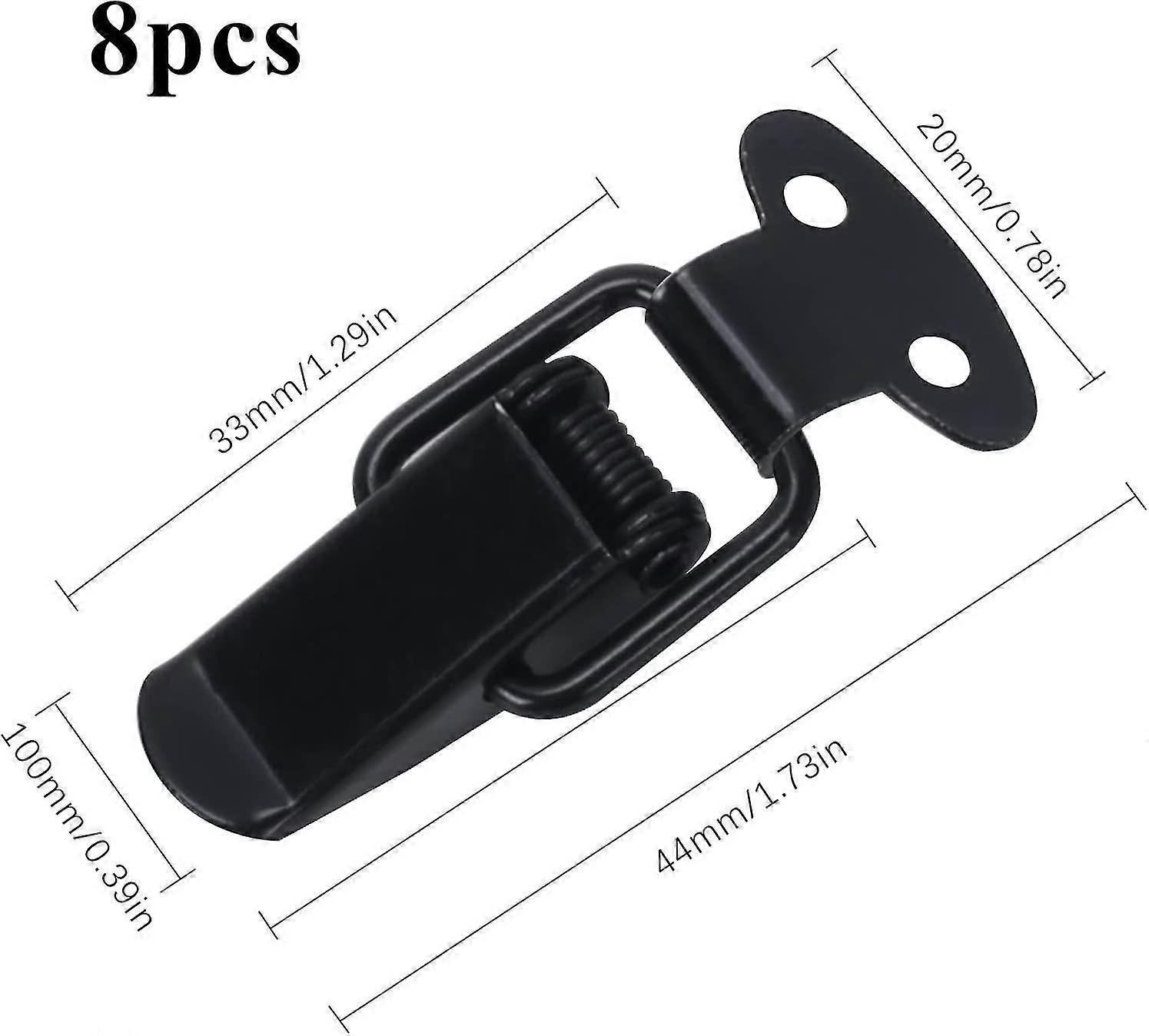 Set Of 8 Lever Latches Spring Latches Spring Toggle Latches Black Metal ...