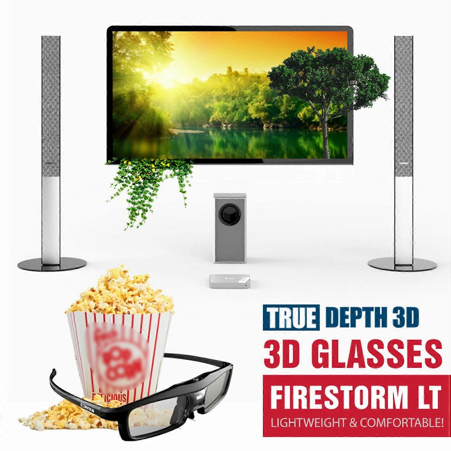 Rechargeable Active Shutter 3D Glasses for ALL Projector | Fruugo UK