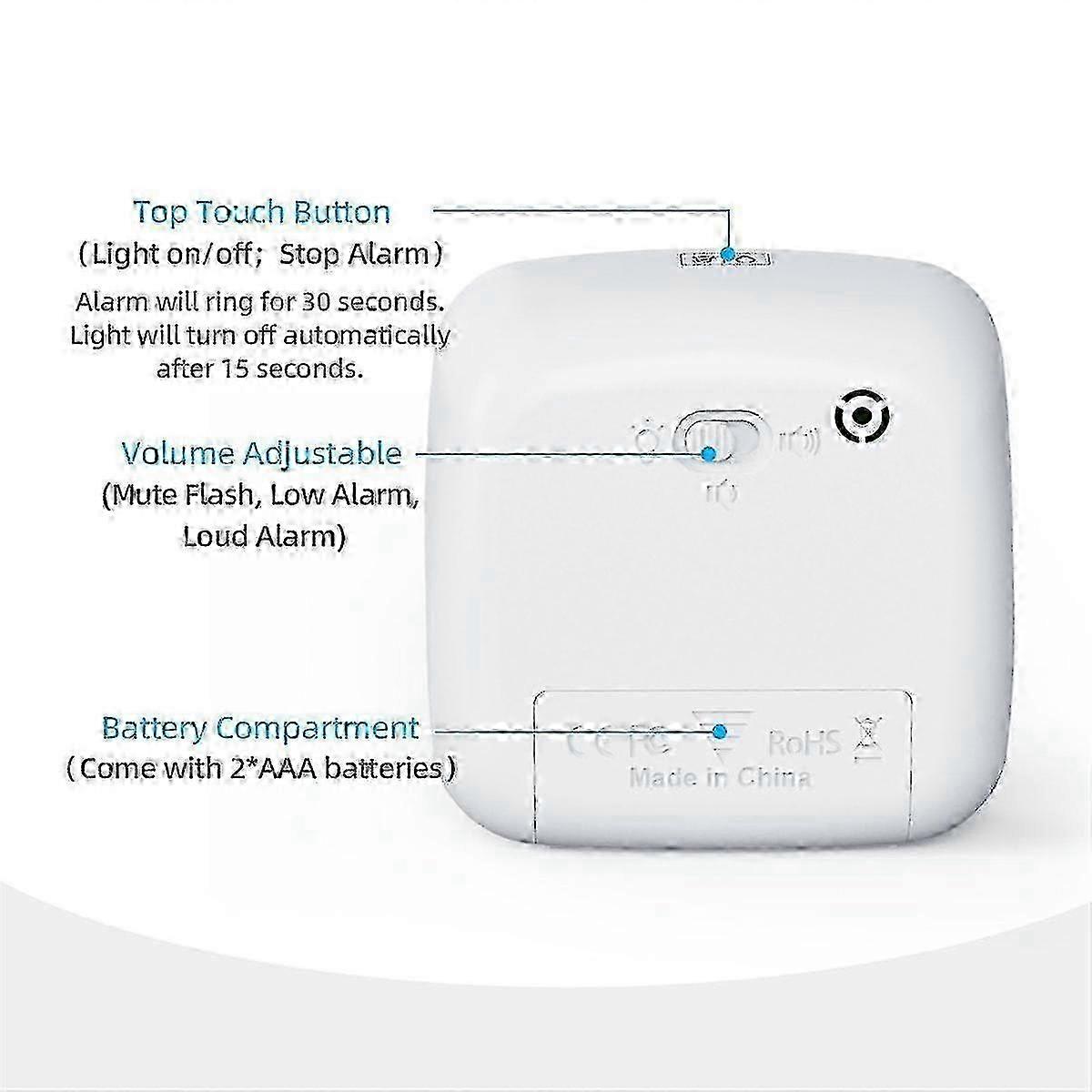 Alarm clock，60-minute Visual Timer With Night Light, Countdown Timer ...