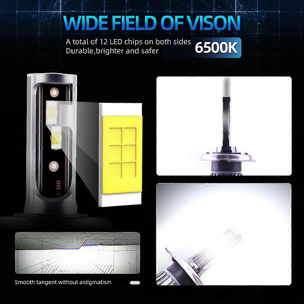 Roadsun 4/6PCS LED Headlight High Low Beam Luces Fog Light Bulbs Combo ...