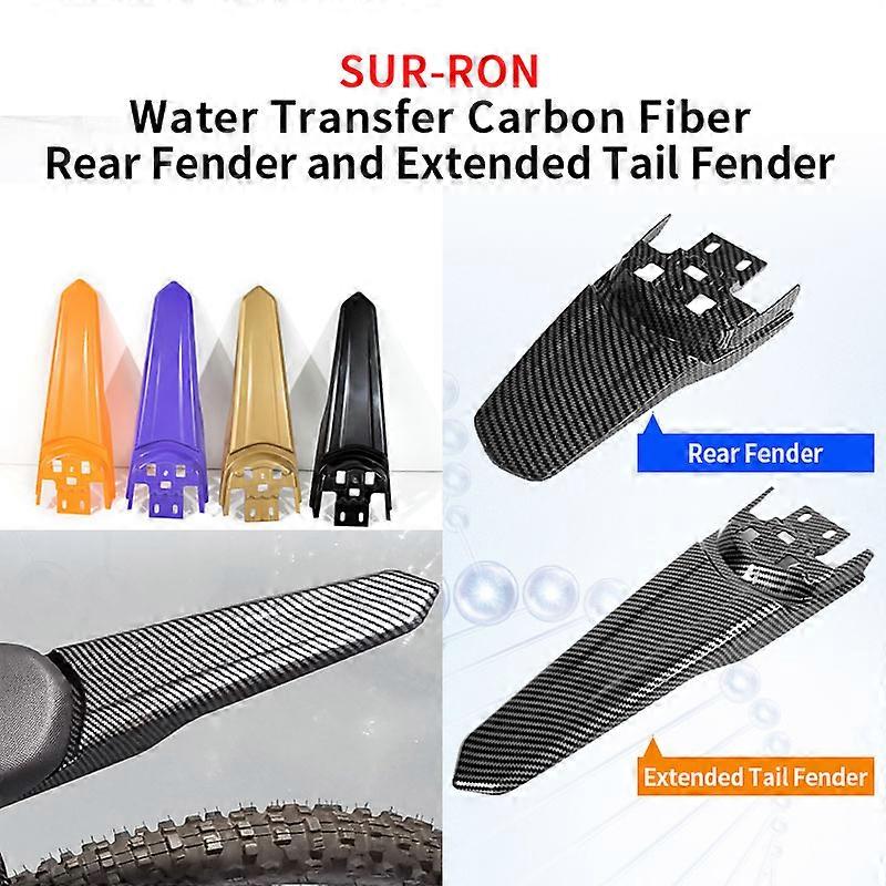 Surron Carbon Fiber Fenders Extended Longer Rear Fender for Sur Ron ...