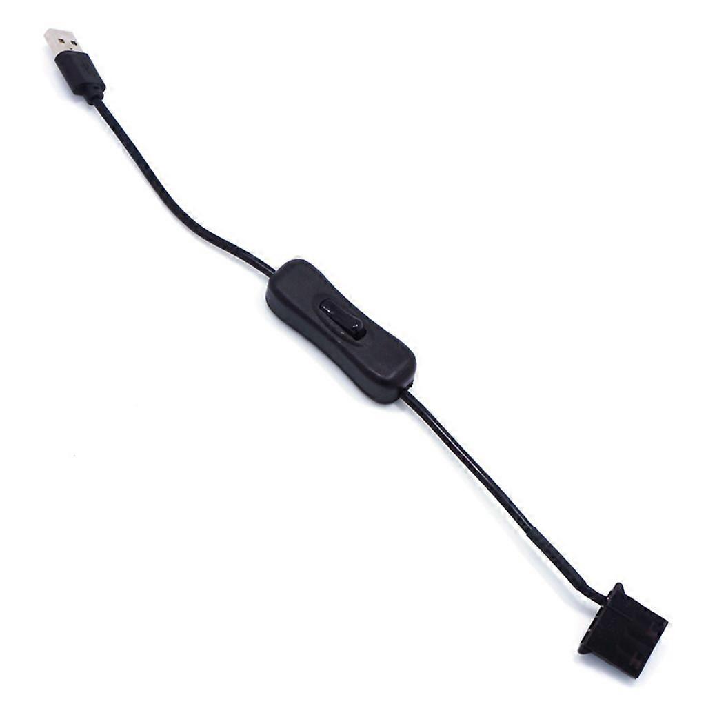30cm USB to 3-Pin / 4-Pin PWM 5V Fan Power Adapter Cable with ON/Off ...