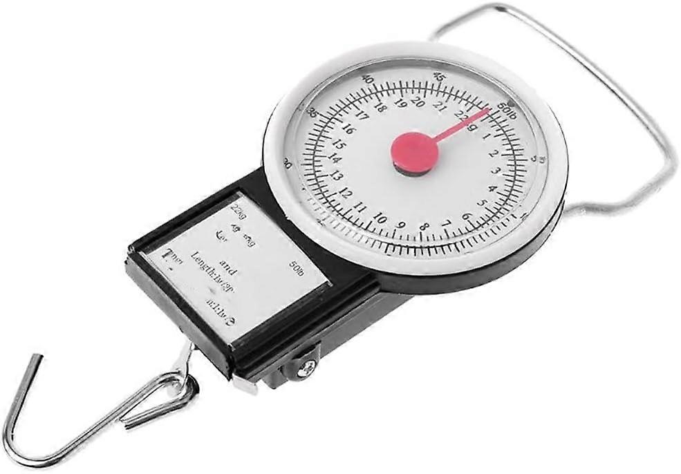 22kg/50lb Portable Balance Fish Scale Hook Kitchen Band Tape Fishing ...