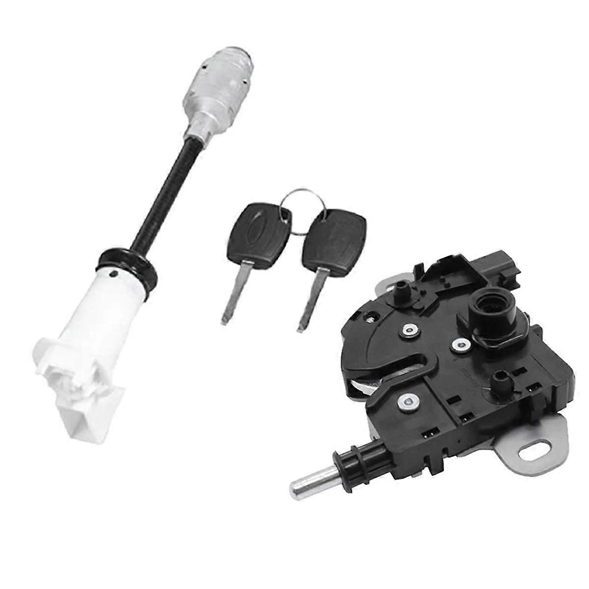 Engine Bonnet Hood Lock with Long Rod Release Lock Latch and 2 Keys for ...