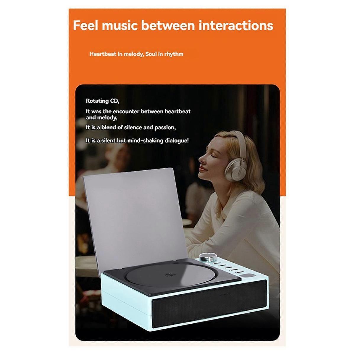 Portable CD Player Bluetooth Digital Optical Output Audiophile Audio ...