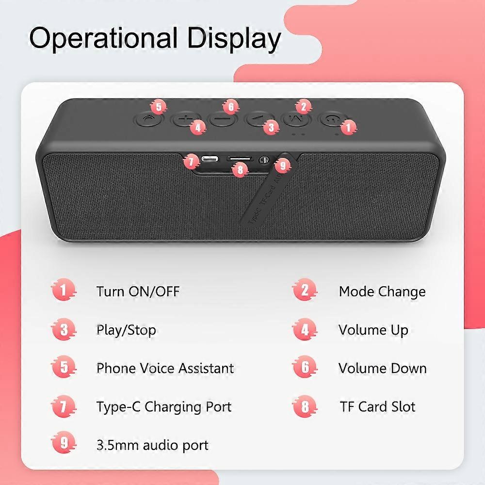 XDOBO X5 IPX6 Waterproof Portable Wireless Bluetooth Speaker Outdoor Subwoofer | Fruugo UK