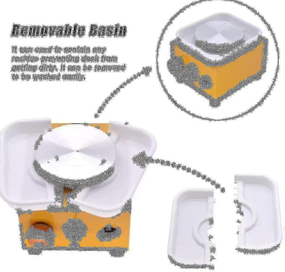 Mini Pottery Wheel, Electric Pottery Machine 2000rpm Ceramic Wheel ...
