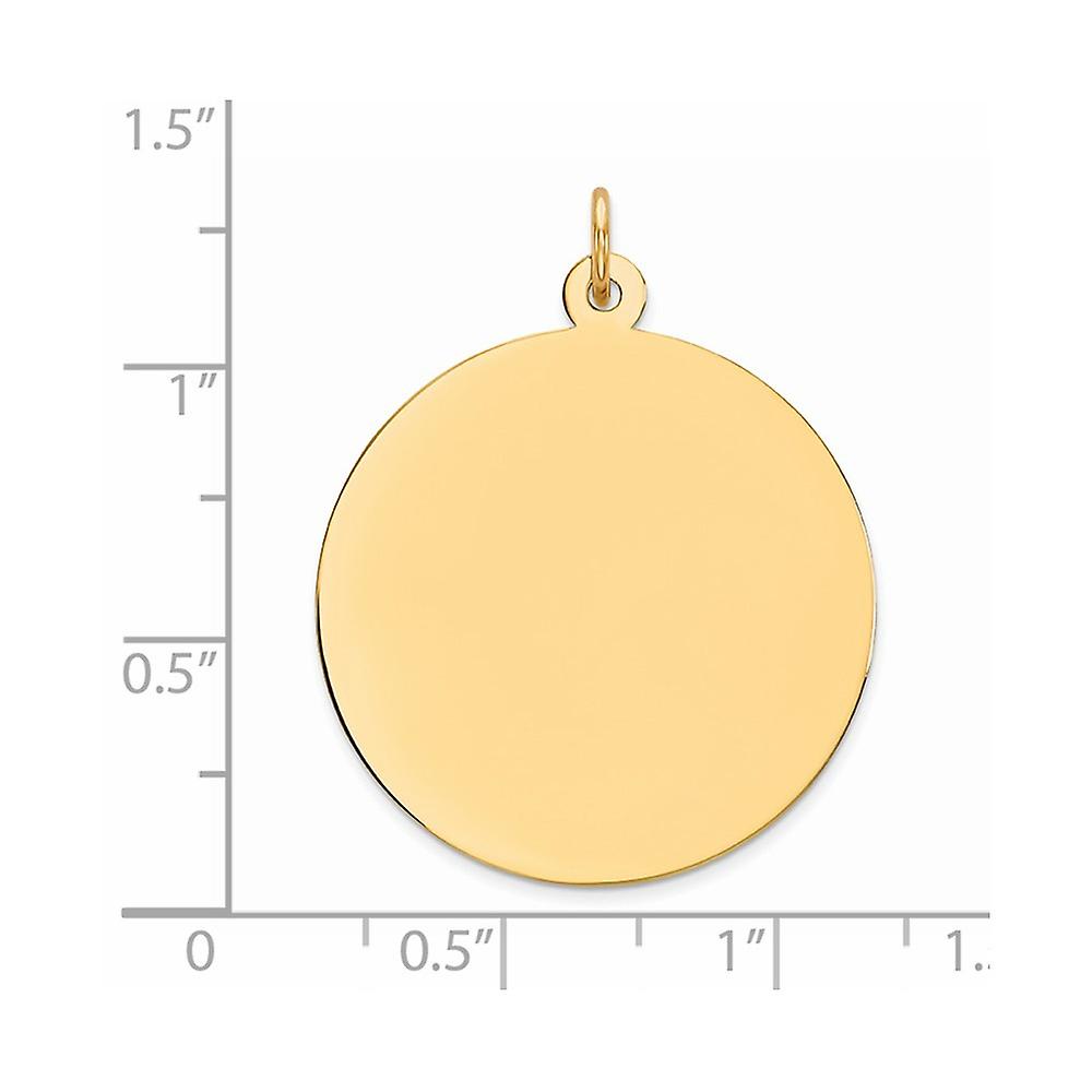 26mm 925 Sterling Silver Engravable Gp Engraveable Round Polished Disc ...