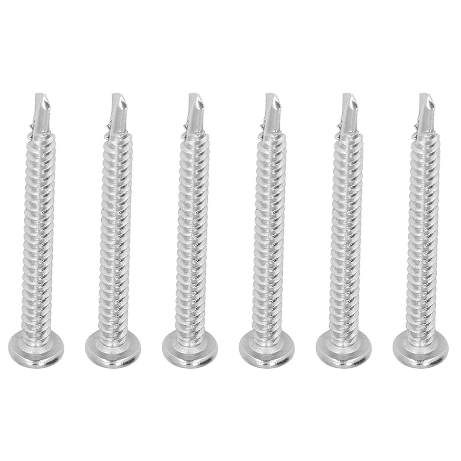 50Pcs Self Drilling Screw Cross Round Head 410 Stainless Steel ...