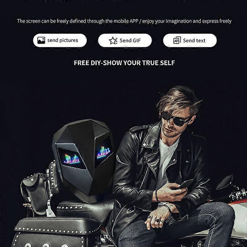 LED Motorcycle Riding Backpack, Knight Backpack, Laptop Bag, Hard Shell ...