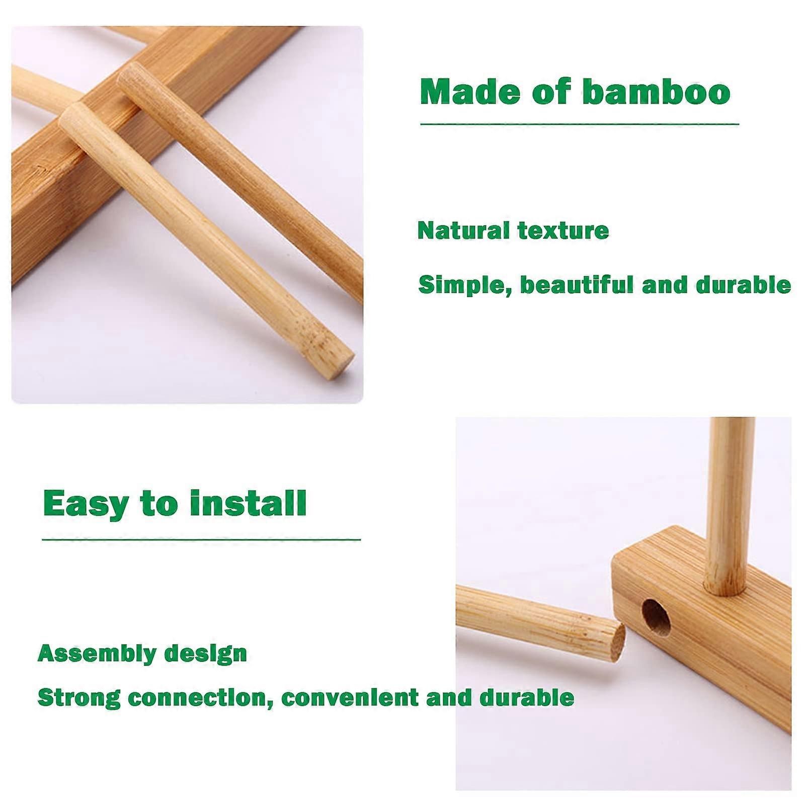 Bamboo dish drainer, wooden dish drainer, wooden dish drainer, dish ...