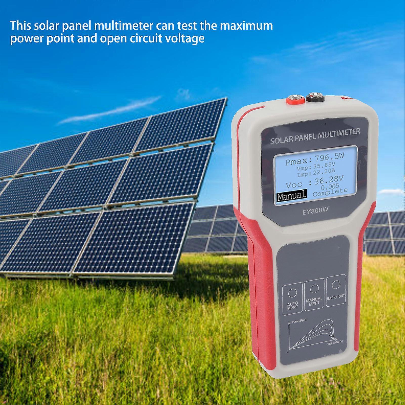Multifunctional Solar Panel Tester with LCD Display for Photovoltaic ...