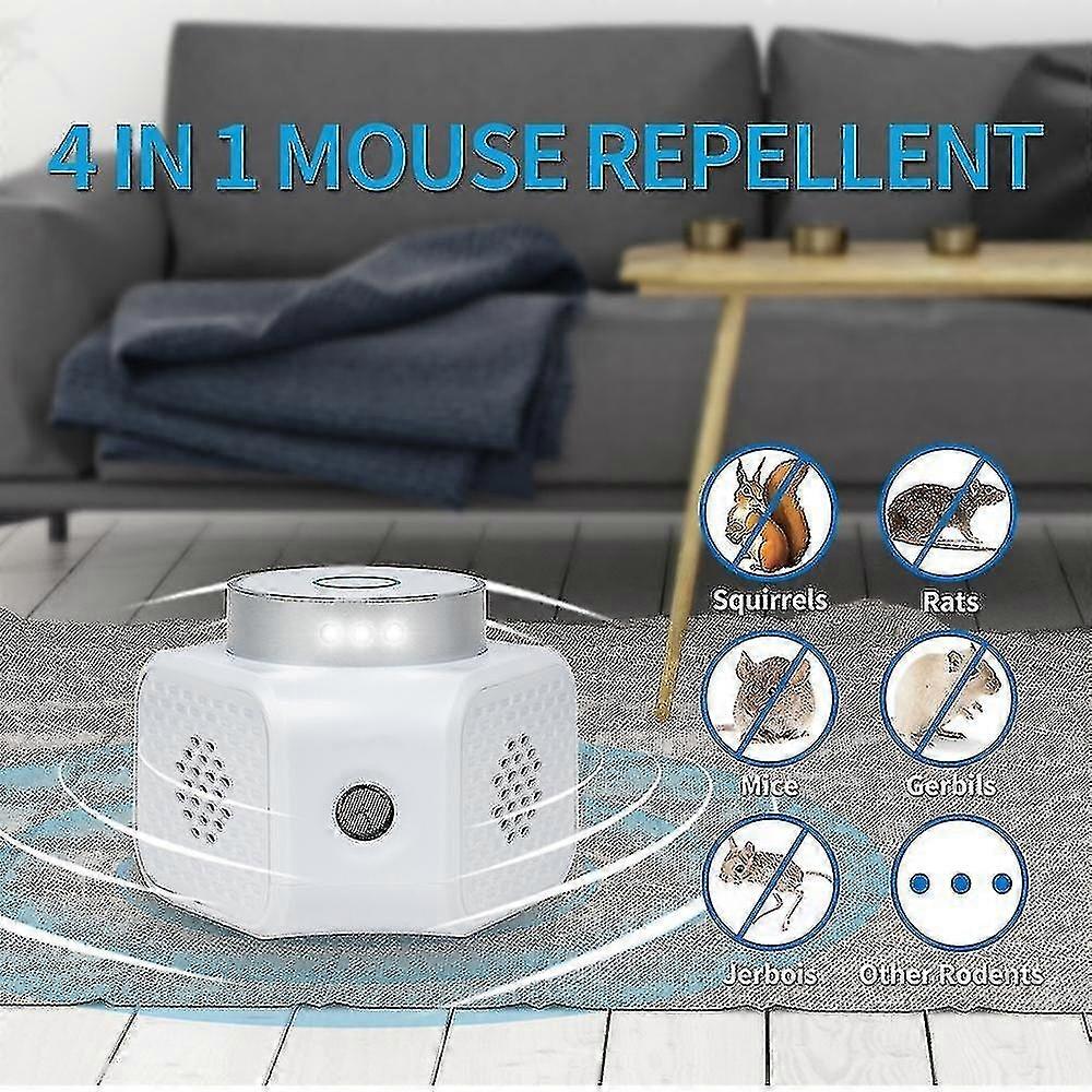 Ultrasonics Mice Repellent 4-in-1 Plug-in Rodent Repeller Electronic ...