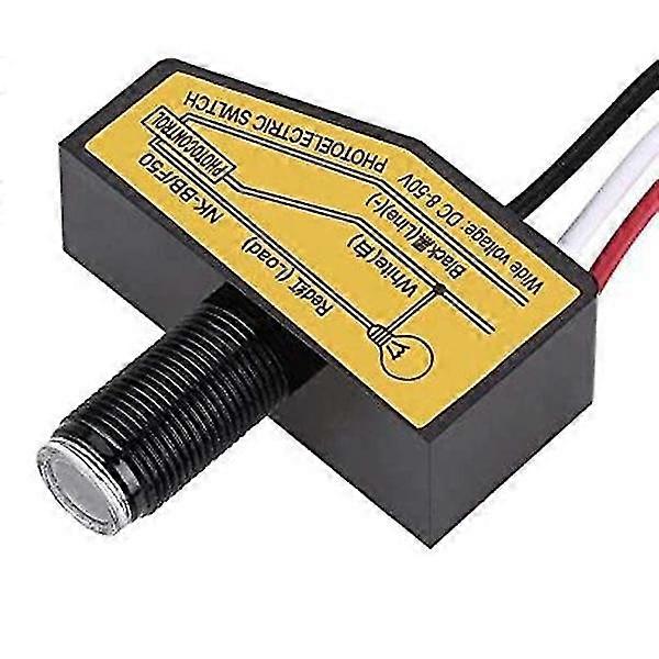 Photocell Switch -/F50 DC 8-50V Dusk to Dawn Sensor Photoelectric ...