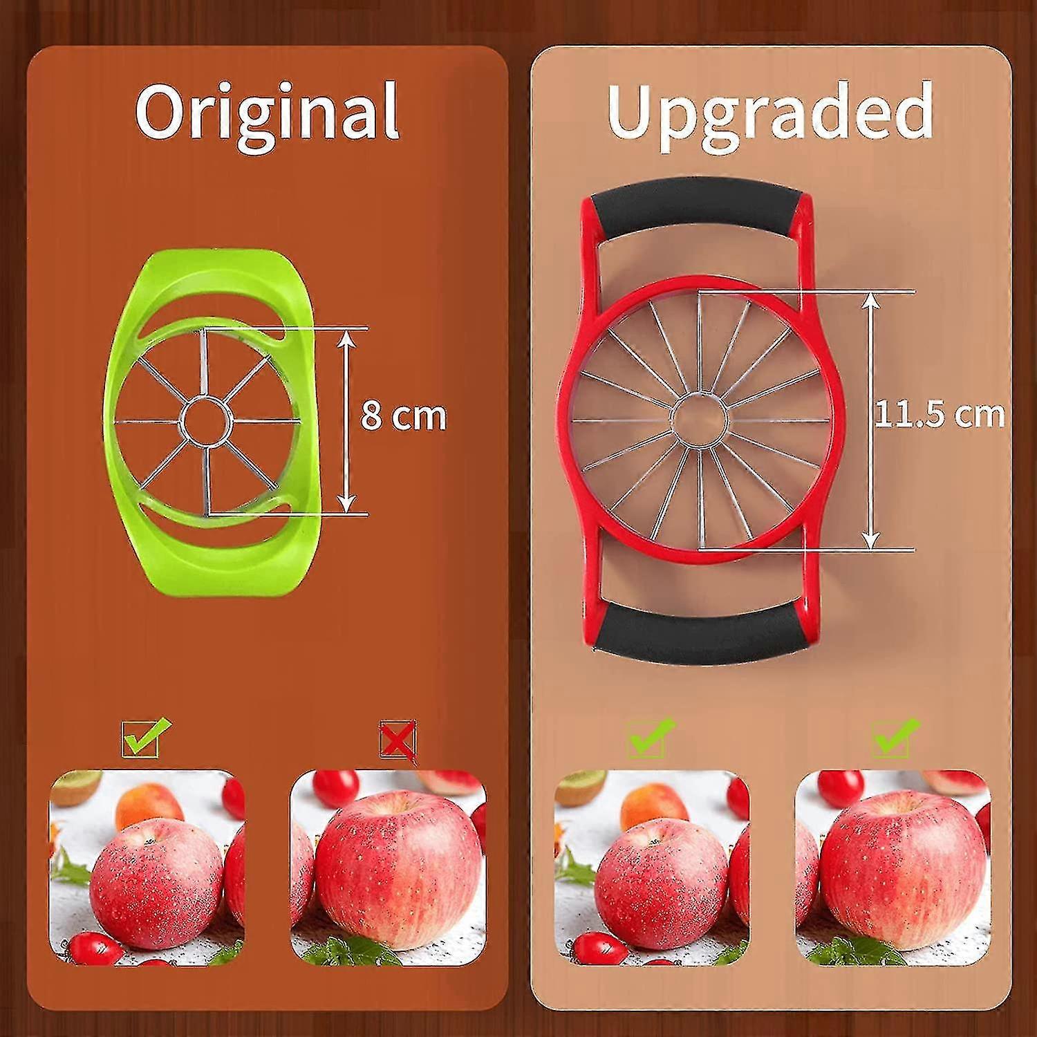 Apple Slicer Corer, 16-slice [large Size] Durable Heavy Duty Apple Slicer Corer, Cutter, Divider ...