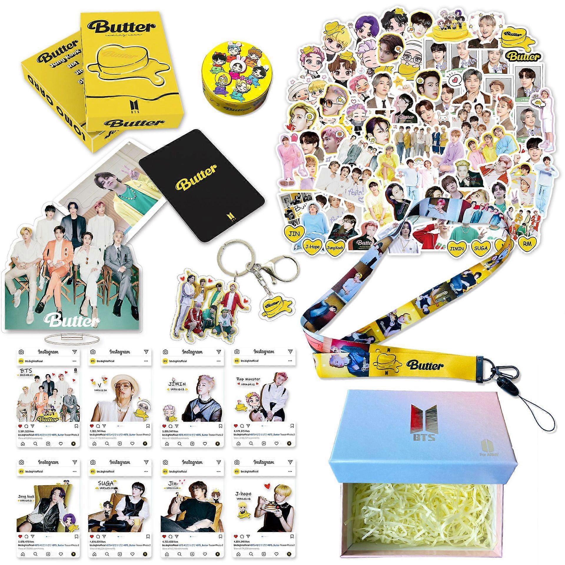 BTS New Song Buter Surrounding Support Gift Pack Postcard Hanging Rope ...