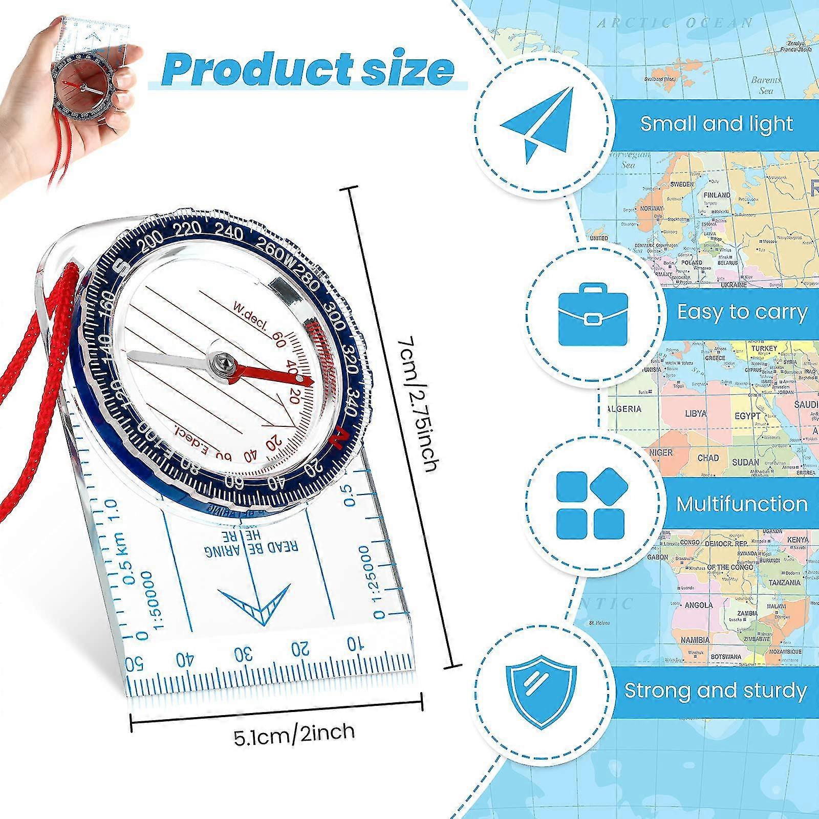 Navigation Compass Orientation Compass Boy Scout Compass Hiking Compass ...