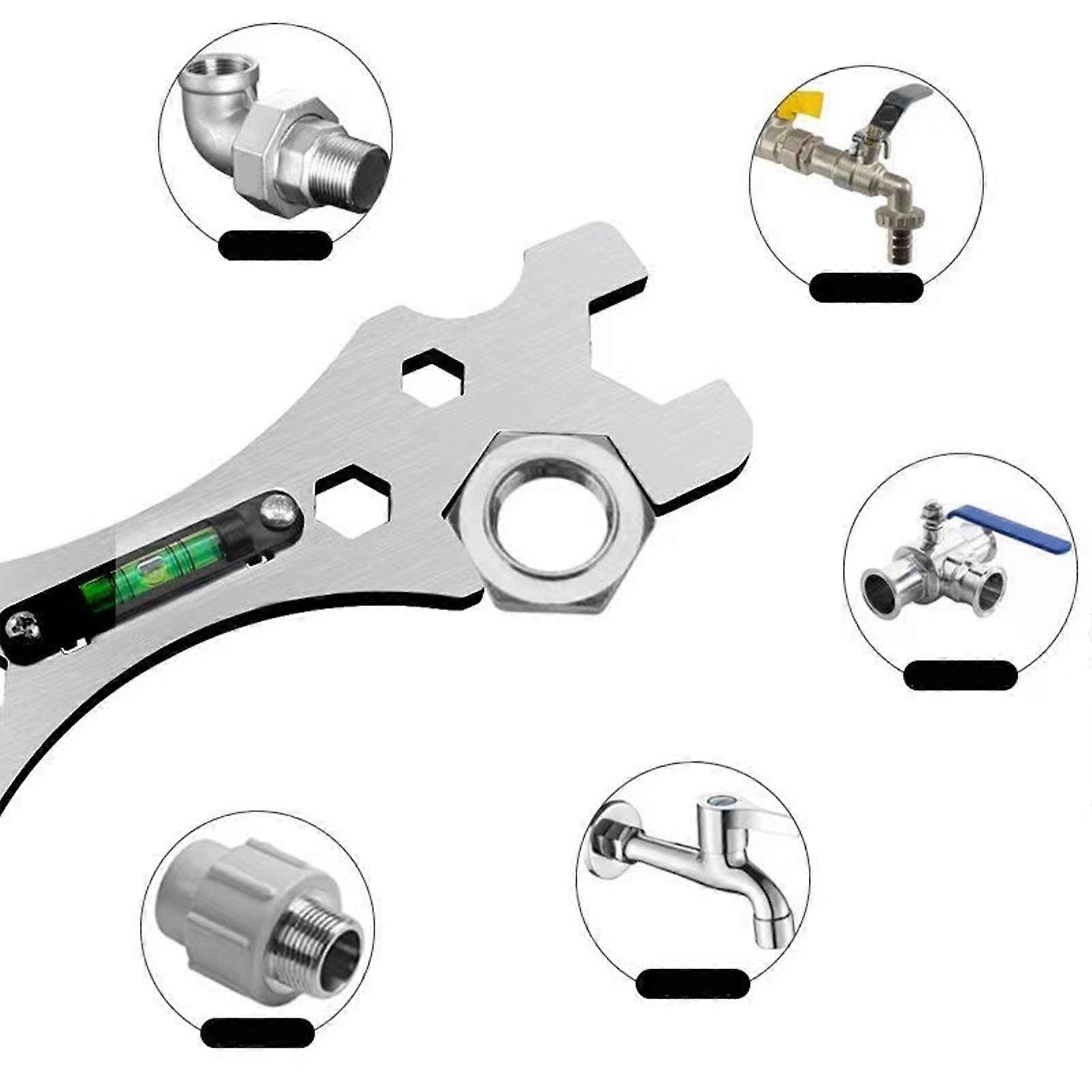 Bathroom Wrench Universal Sturdy Hot and Cold Water Pipe Leveler for ...