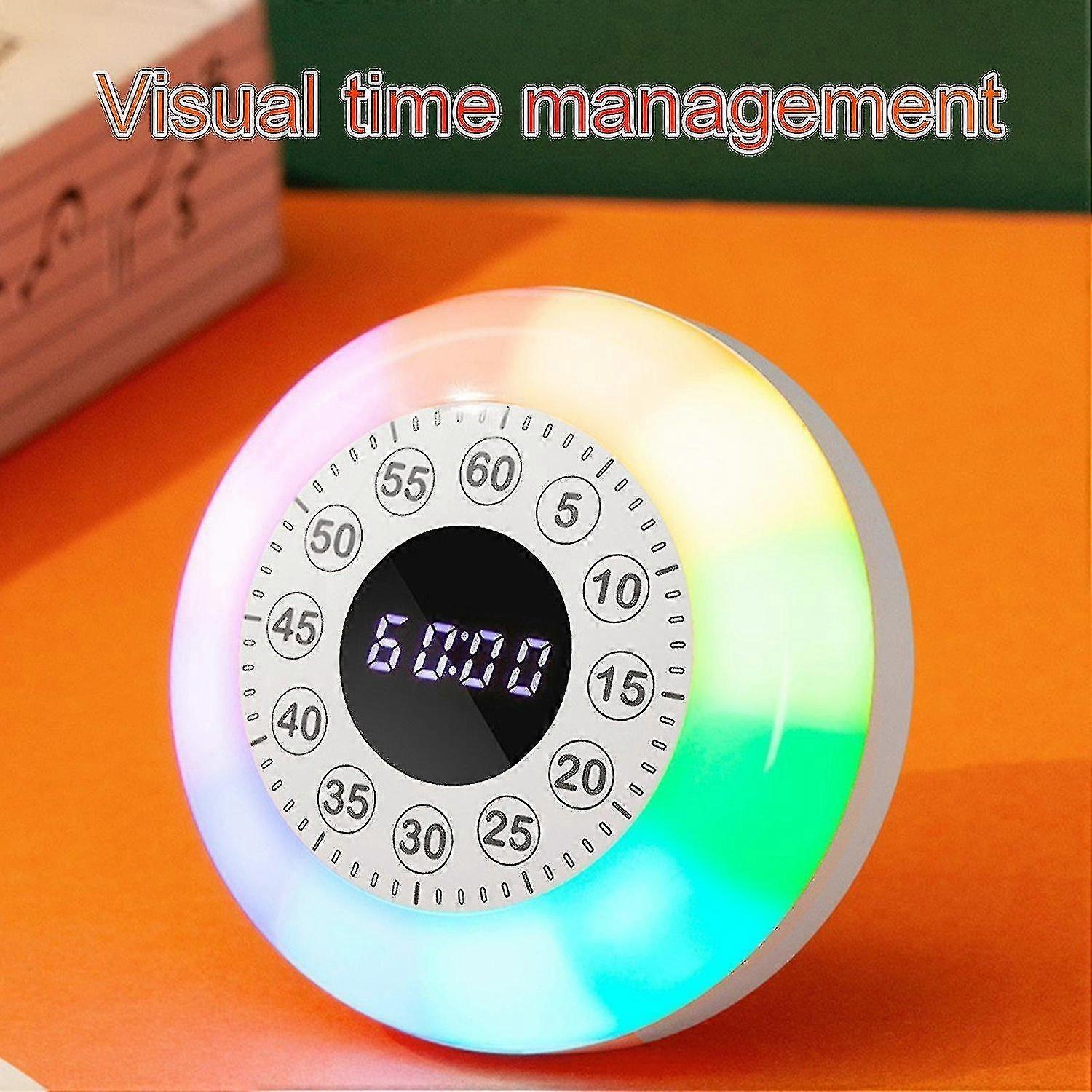Rechargeable Visual Timer with RGB Light, 60 Minute Countdown Timer for ...
