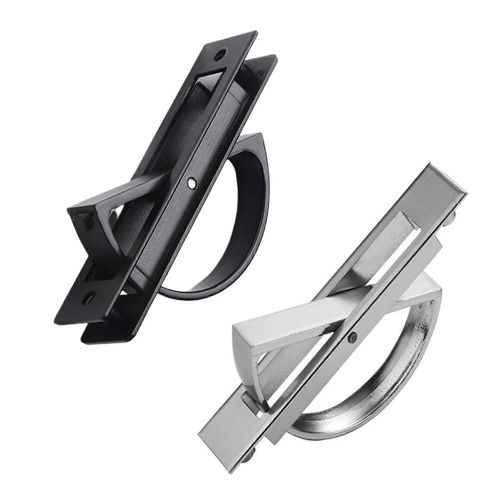 2 Pieces Recessed Handle, Tatami Recessed Door Handle Convenient Zinc ...