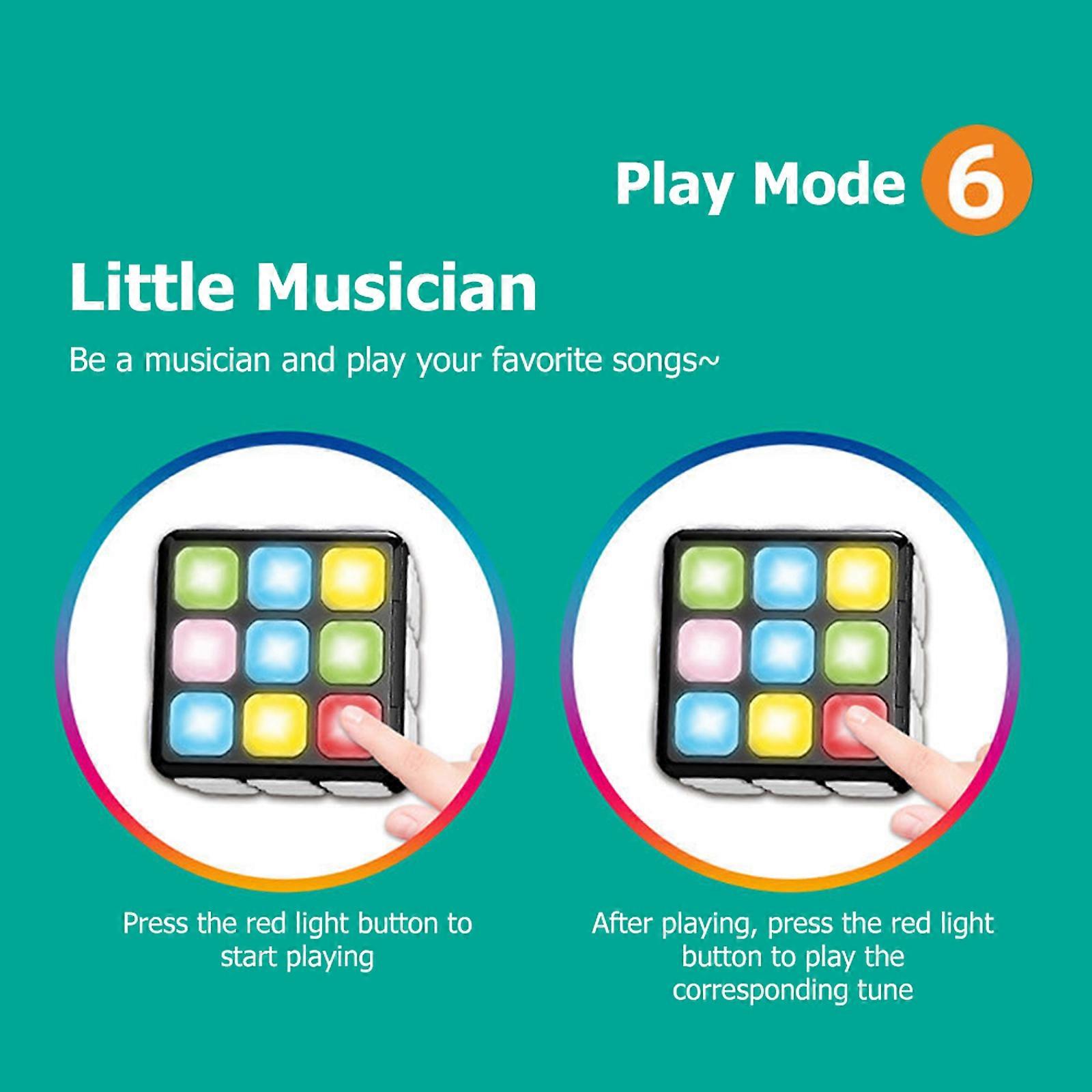 Winning Fingers Flashing Cube Electronic Memory & Brain Game | 4-in-1 ...