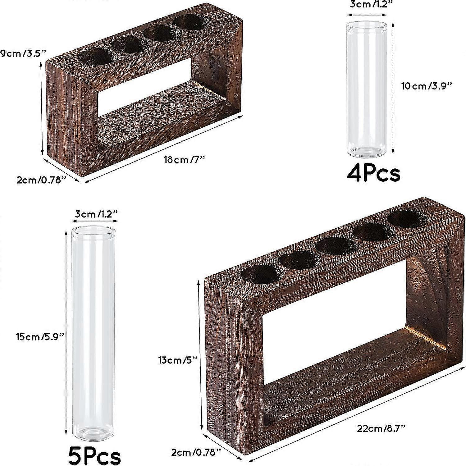 New,suitable Wall-mounted Hanging Flower Pots 9 Test Tubes, Glass ...