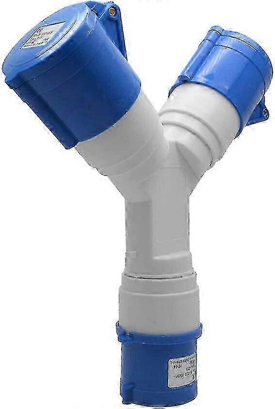 2 Socket Adapter 3-pole Plug Cover 16a 220v Industrial Ip44 - Multi ...