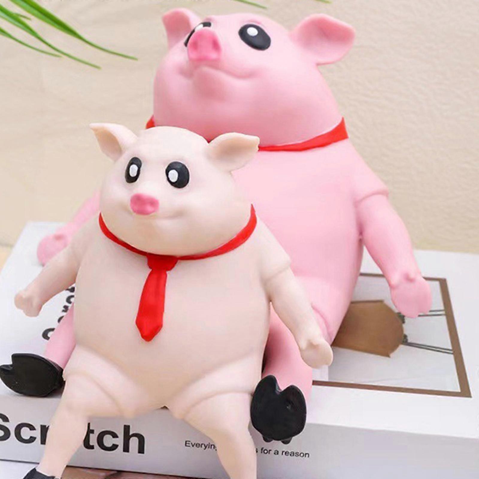 Pig Decompression Vent Toy, Pig Squeeze Toys Pink Pig Squishy Toy, Cute ...