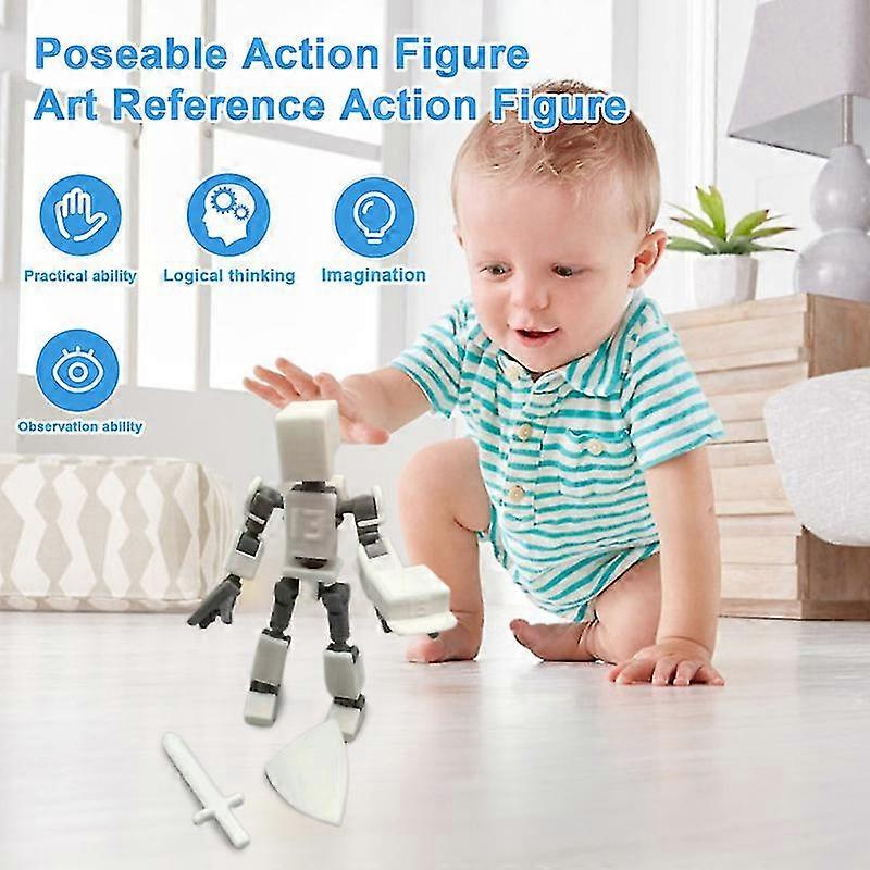 Action Figure，Action Figure 3D Printed Multi-Jointed Movable Figure ...