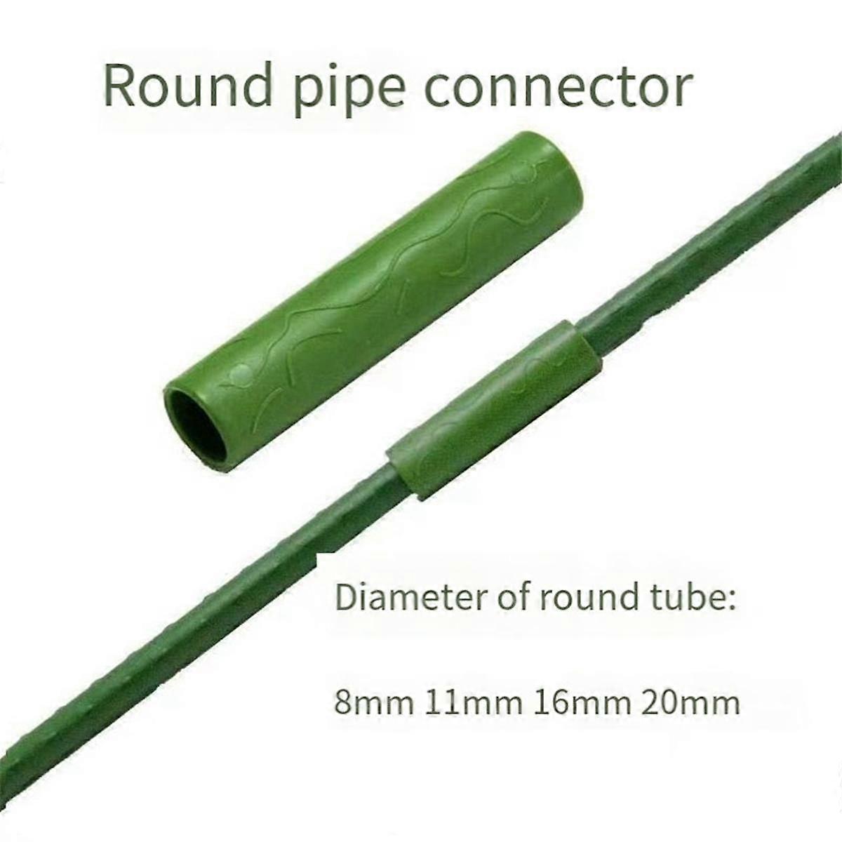 20PCS 8MM Garden Stake Straight Connectors Plastic Garden Stake ...