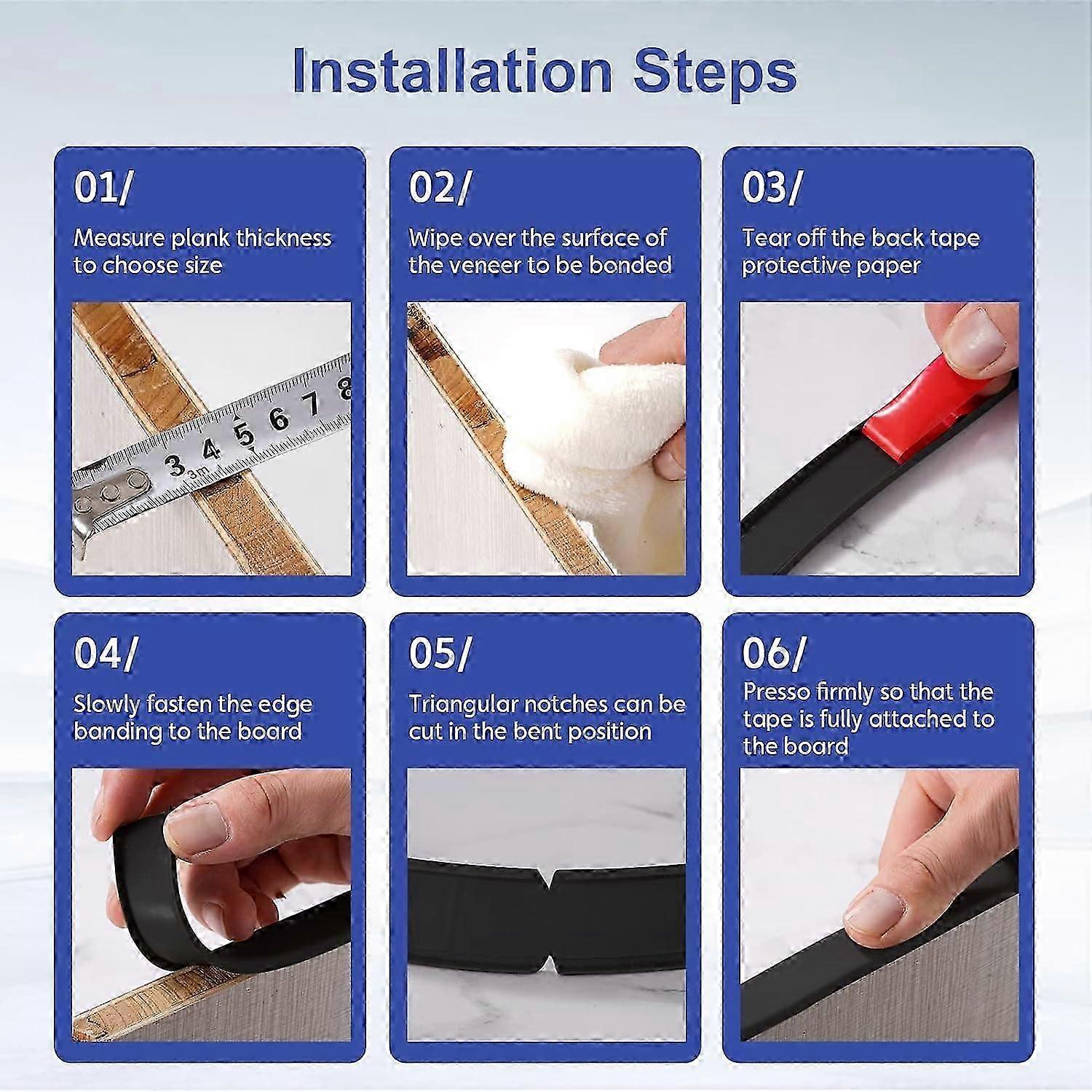 2m18mm U-shape Flexible Furniture Edge Banding, Tpe Self Adhesive ...