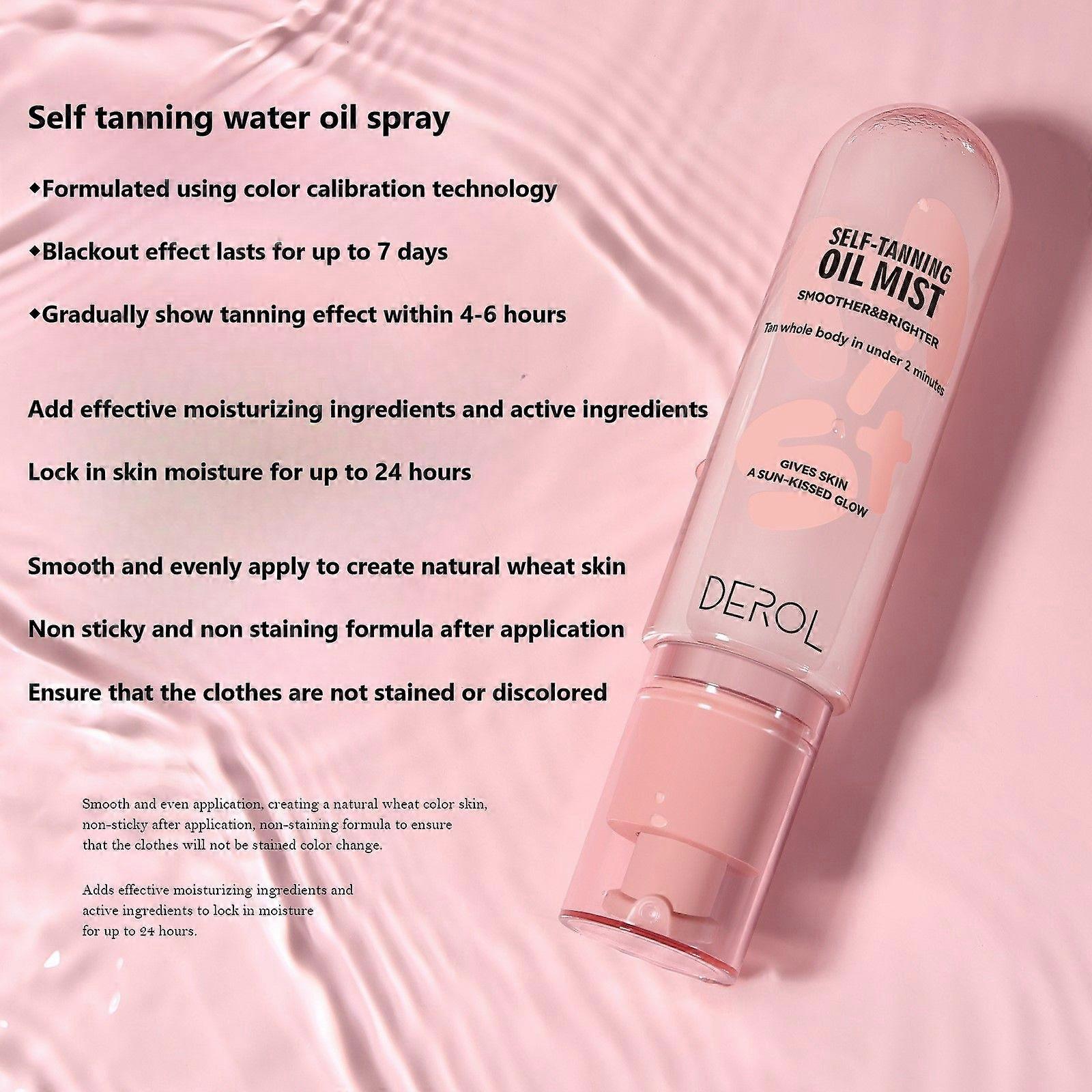 Self Tanning Oil Mist, Hydrating Self Tanning Oil Mist, Color ...