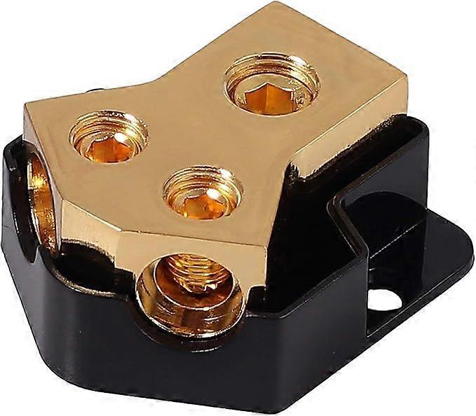 Power Distribution Block, 1 Input 0/2/4 Gauge Splitter Block with 2 ...