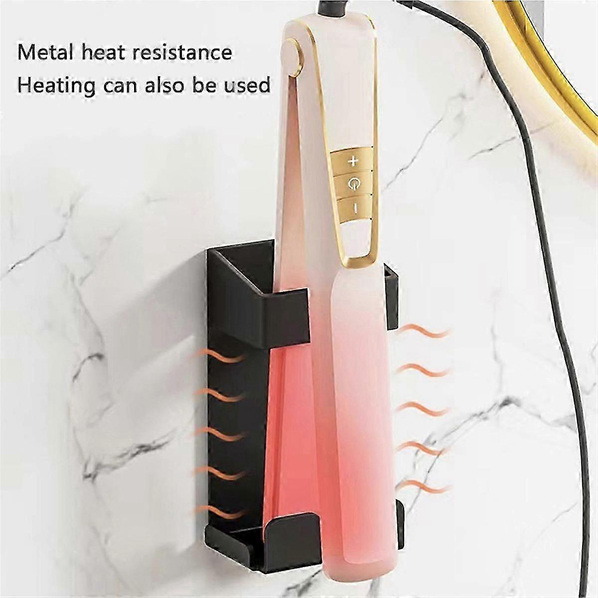 Wall Mounted Hair Straighteners Holder Curling Wands Iron Storage Rack ...