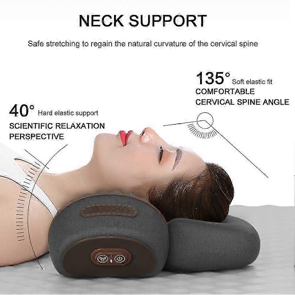 3-in-1 Callixe Ergonomic Cervical Neck Pillow, Hot Compress Massage ...