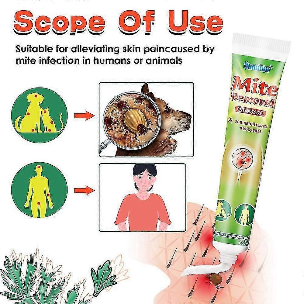 2PCS Mite removal Anti-itch cream Antibacterial Universal fast-acting ...