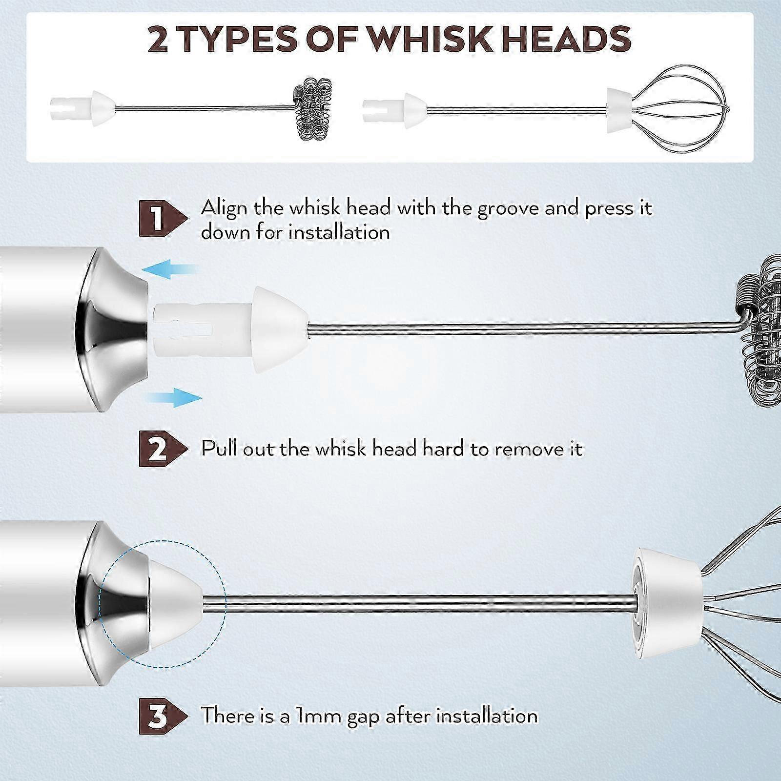 Hand Mixer Beaters Mini Coffee Blender Mixer Whisk Drink Mixer Hand ...