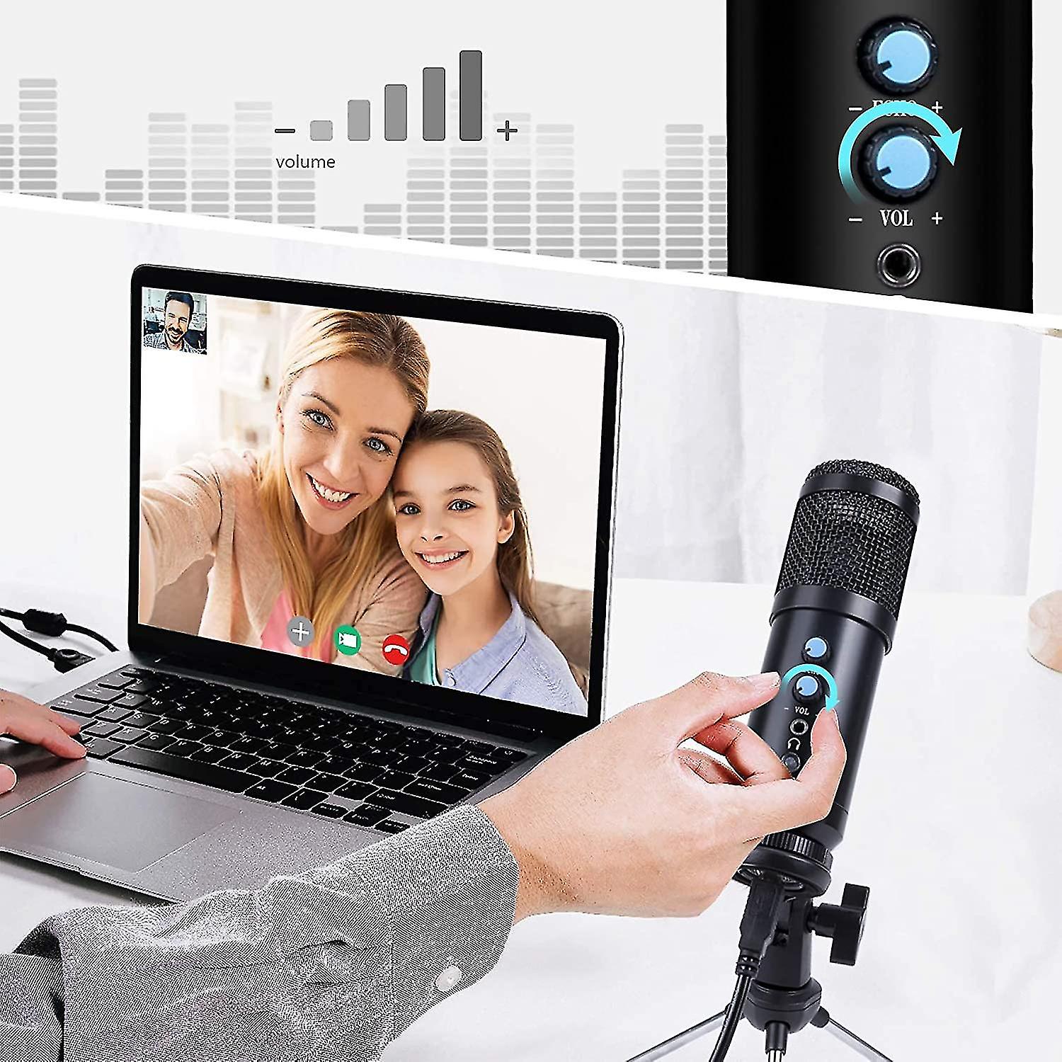 Usb Podcast Microphone Usb Condenser Microphone Is Suitable For Gaming ...