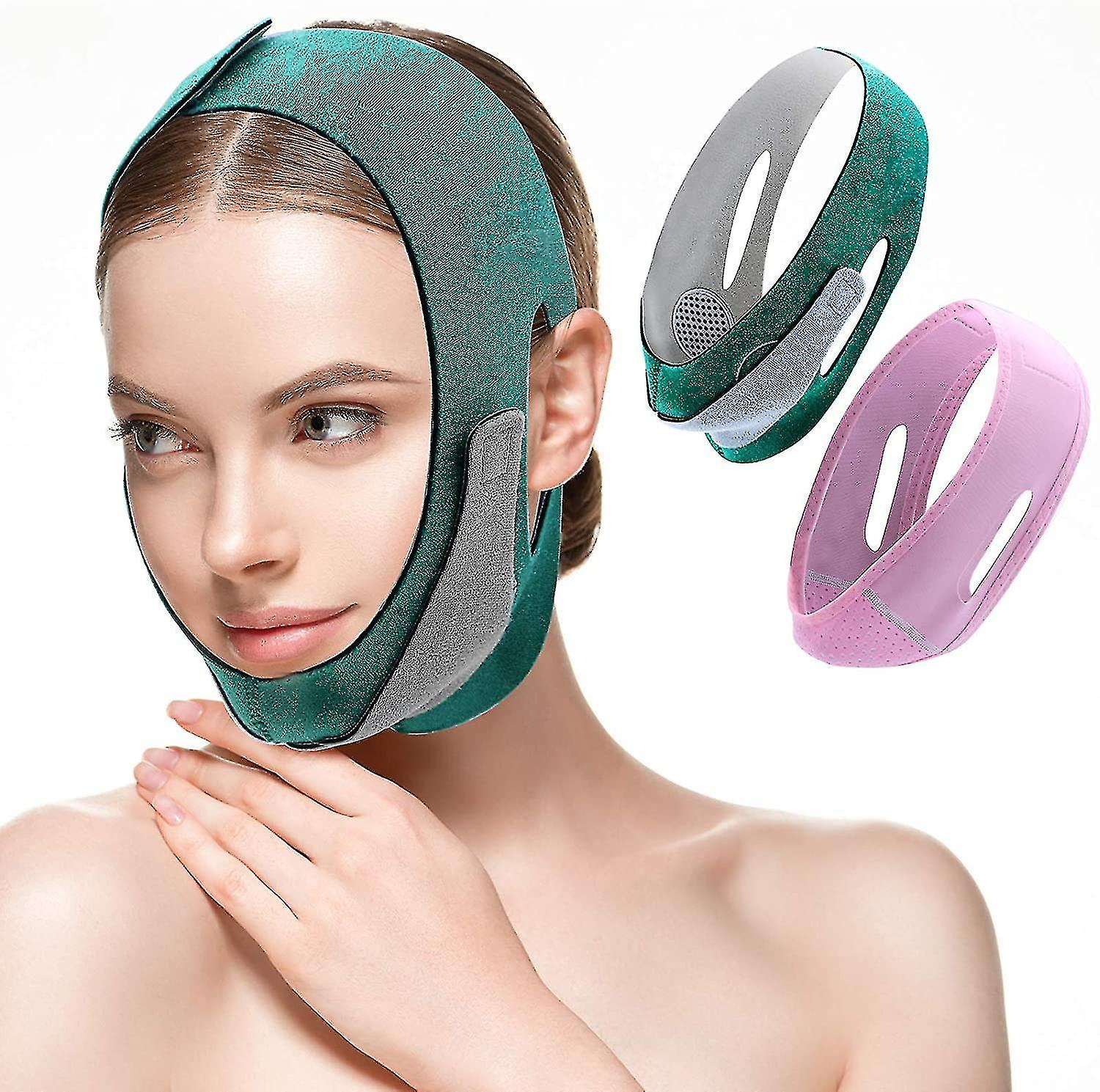 Face Slimming Strap V Line Mask 2pc Women Eliminates Double Chin ...