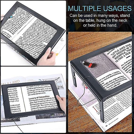 Reading Magnifier 3x Magnificat For Reading Magnifying Glass With Led ...