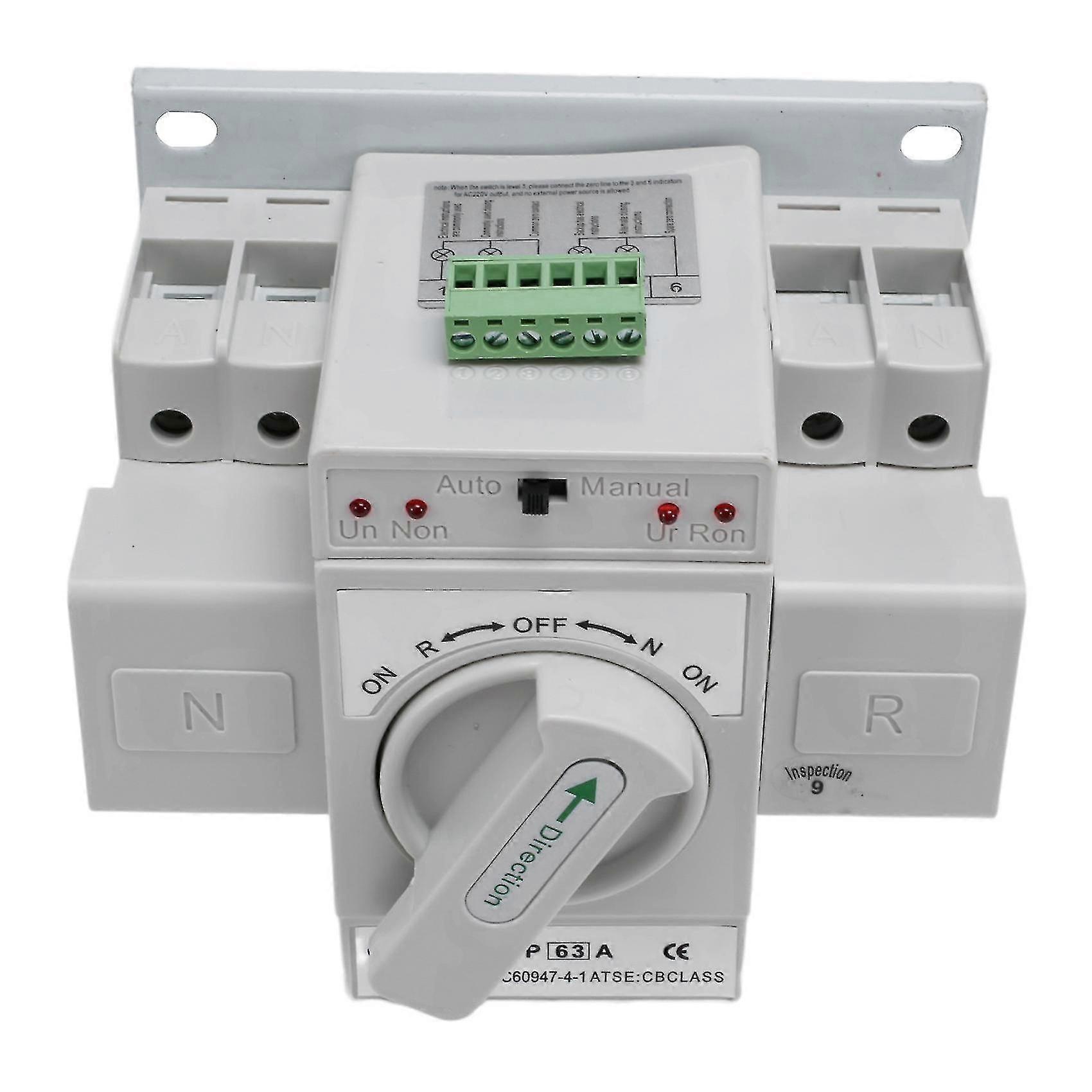 2p 63a Mcb Type Ats Dual Power Automatic Transfer Switch Transfer ...